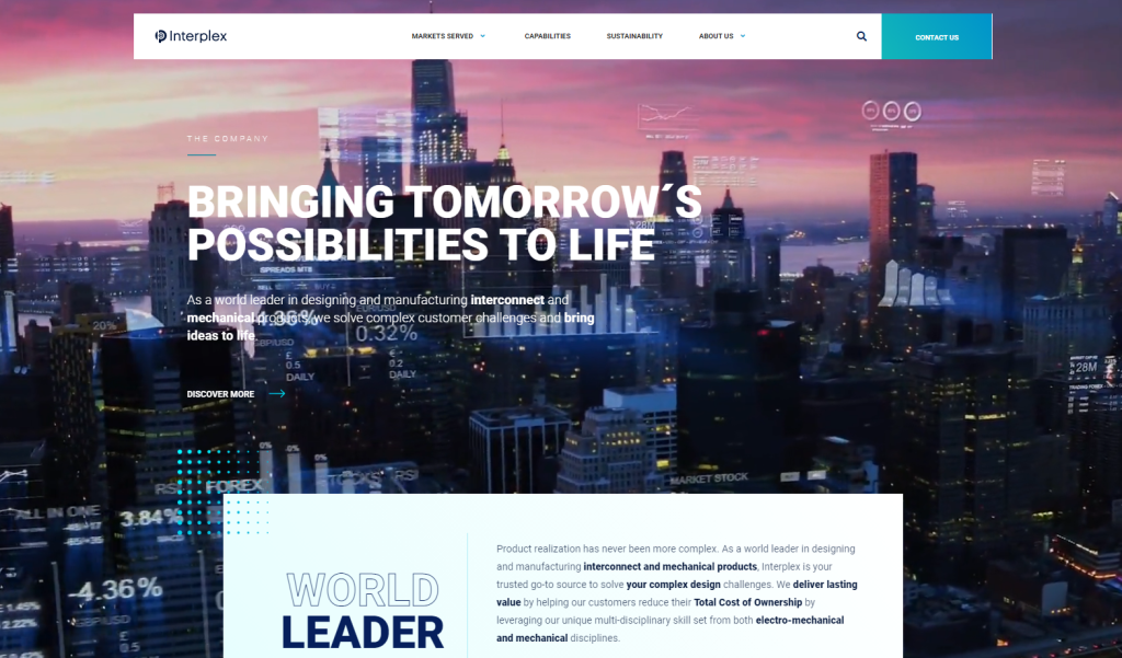 Interplex Revamp - Interplex Corporate Website Revamp (2022)